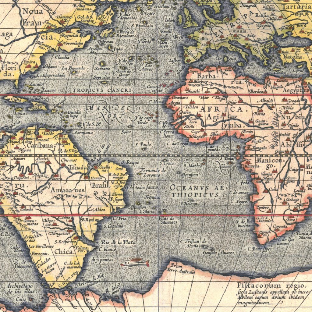 Historical World Map - Anno 1592 Abraham Ortelius - JPG - 790 - The ...