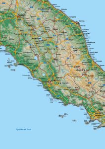 Physical Map Italy - Detailed Edition - EPS & JPG - 1581 - The World of ...