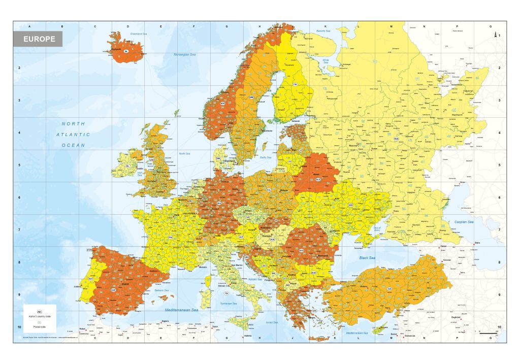 Postal Code Maps - The World of Maps