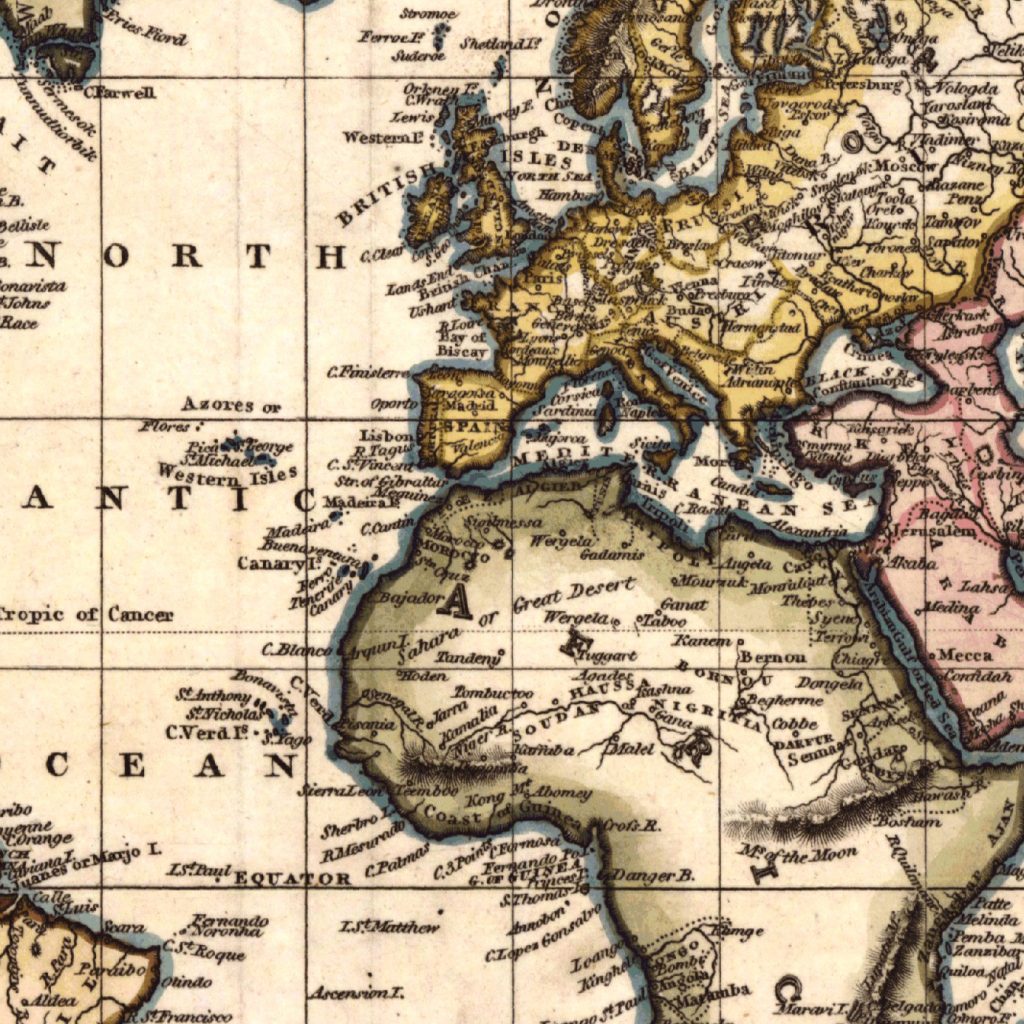 Historical World Map - Anno 1798 Finley - JPG - 1343 - The World of Maps
